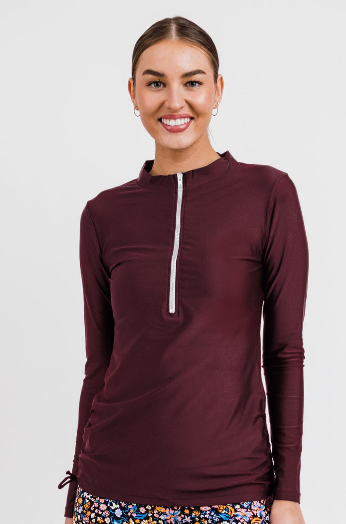Long Sleeve Swim Tops - Calypsa